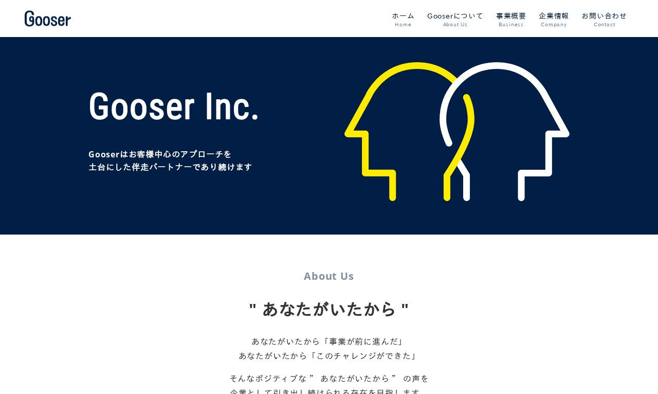 株式会社Gooser様 | Web制作・ホームページ制作実績 | Web幹事
